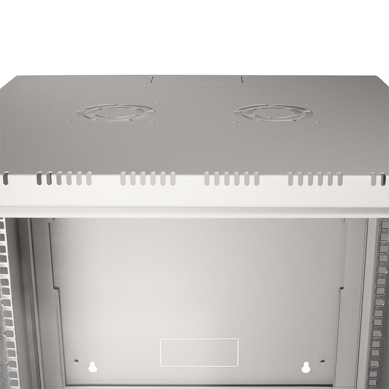 19" Wall mount single-section rack 21U 600 x 560mm grey (LL-W21E66G ...