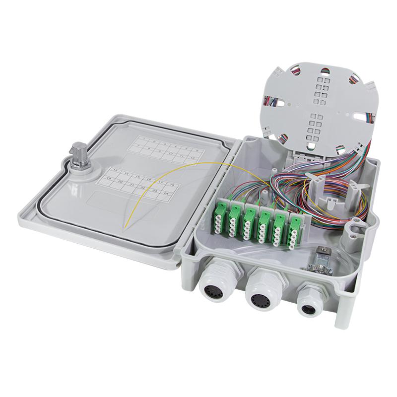 FTTH/FTTB termination box, 24x LC/APC, fully loaded (LL-FB124LC) - e ...