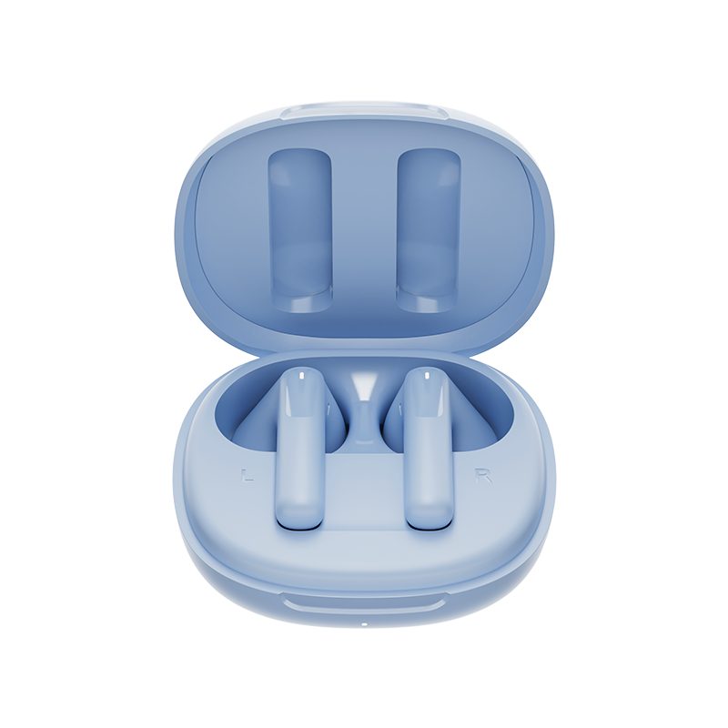 QCY AilyBuds E20 Clear Blue- Hybrid ANC Semi-Ear TWS earbuds 6mics 13mm ...
